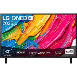 LG QNED-Fernseher &raquo;43QNED80A6A&laquo; 108 cm/43 &prime;&prime; Smart-TV schwarz &alpha;7 Gen8 4K AI-Prozessor mit vielen AI-Funktionen f&uuml;r bestm&ouml;gliche Bildqualit&auml;t und 