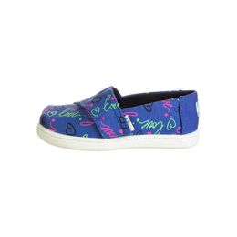Toms Shoes TOMS Slipper in Blau/ Bunt - 43% | Gr&ouml;&szlig;e 19,5 | Baby-schnuerschuh