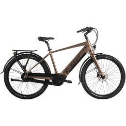 Adore Herren &raquo;27,5" Alu Cityfahrrad CX-290 Mittelmotor 75NM / 15Ah Bronze&laquo; 8 Gang Shimano Nexus Schaltwerk Nabenschaltung Mittelmotor 250 W Pedelec, 