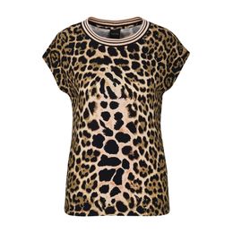 Madeleine Mode Madeleine Shirt Damen Gr&ouml;&szlig;e L beige / schwarz