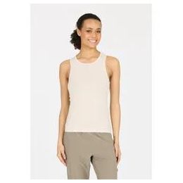 ENDURANCE ATHLECIA Tanktop ATHLECIA "Tinashe", Damen, Gr. 36, rosa (beige), 92% Viskose, 8% Elasthan, unifarben, normal, Rundhals, Tops Tanktop, im schnelltrocknenden, gerippten Design
