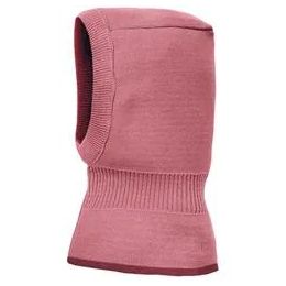 Wendem&uuml;tze MaxiMo, Jungen, Gr. 47, rosa (dusty rose, rosewood), Strick, Wolle, mehrfarbig, M&uuml;tzen, reine Merinowolle, reversible, doppelt gestrickt, Ausgen&auml;htes Halsteil
