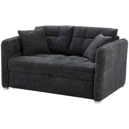 Jockenh&ouml;fer Schlafsofa &raquo;Leon, B: 147 - 187 cm, Liegefl. 120 - 160x200 cm, Breite w&auml;hlbar&laquo; mit Bettfunktion & Zierkissen, in 3 Breiten schwarz Korpus: 100% 