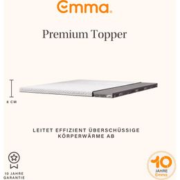 EMMA Topper &raquo; Premium&laquo; Wendbarer Topper, ab 6x90x200cm und weiteren Gr&ouml;&szlig;en wei&szlig; Kaltschaum, Komfortschaum