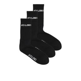 Jack & Jones Jack & Jones Herren Freizeitsocken &raquo;JACMELVIN &ndash; Tennissocken mit Stretch, ideal kombinierbar&laquo; Packung, 3 Paar tlg. unifarben, casual schwarz 1