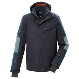 Skijacke Killtec "KSW 257 MN SKI JCKT", Herren, Gr. L, grau, Obermaterial: 100% Polyester;Futter: 100% Polyester;F&uuml;llung: 100% Polyester, Jacken Skijacke, Skijacke: Wasserdicht, atmungsaktiv, abnehmbare Kapuze, Schneefang