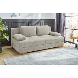 Jockenh&ouml;fer Schlafsofa &raquo;Calli, B: 205 cm, Liegefl. 160x200 cm, Dauerschl&auml;fer&laquo; mit Bettfunktion & Bettkasten, Tonnentaschenfederkern braun Korpus: 95% Polyester, 5