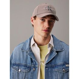 Calvin Klein Herren Baseball Cap mit Markenlogo grau
