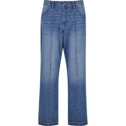 Urban Classics Herren Urban Classics Bequeme Jeans &raquo; Wide Leg Denim With Dividing Seams&laquo; 32, Normalgr&ouml;&szlig;en