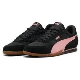 Sneaker Puma "BELLA DONNA NYLON", Damen, Gr. 38, Puma schwarz, rosy outlook, Leder, Synthetik, Schuhe Sneaker, Low-Profile-Sohle, leicht profiliertes Laufsohlenprofil, Schn&uuml;rung