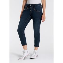 Herrlicher Damen 7/8-Jeans &raquo;Shyra Cropped Denim Stretch&laquo; mit halb verdeckter Knopfleiste 28, N-Gr