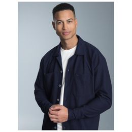 TRIGEMA Herren Blusenshirt &raquo;TRIGEMA Hemdjacke/Overshirt&laquo; 1 Stk. blau L