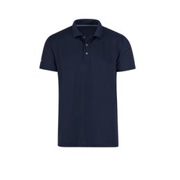 TRIGEMA Herren Poloshirt &raquo;TRIGEMA Poloshirt aus Polyester mit Knopfleiste&laquo; 1 Stk. blau M
