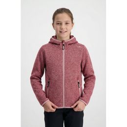 CMP M&auml;dchen CMP Strickfleecejacke mit Kapuze &Uuml;bergangsjacke f&uuml;r Kinder, mit Kapuze, mit Rei&szlig;verschlusstaschen 176
