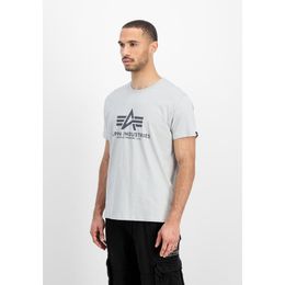 Alpha Industries Herren T-Shirt &raquo;Basic T-Shirt&laquo; Baumwolle, regular fit grau S