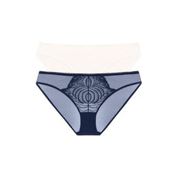 Dorina Damen Slip &raquo;Lincoln 2PP Brief&laquo; 2er Pack, elastisch, Spitze, Mesh, feminin XXL