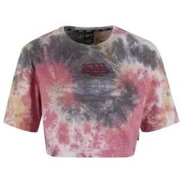 T-Shirt Von Dutch "Von Dutch ARIEL SHIRTS", Damen, Gr. M, tie dye rot, 100% Baumwolle, normal, Rundhals, Shirts T-Shirt