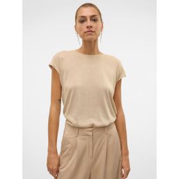 V&eacute;ro Moda Vero Moda Damen Kurzarmshirt &raquo;VMSARAH AVA SS TOP JRS GA NOOS&laquo; mit Glitzerdetails M