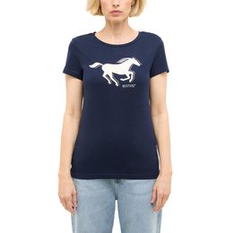 Mustang Damen Mustang Kurzarmshirt &raquo;Damen Style Loa&laquo; blau XL