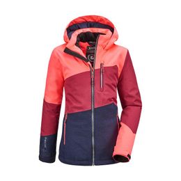 Killtec M&auml;dchen Outdoorjacke &raquo;Lynge GRLS JCKT B&laquo; Wasserdichte Winterjacke mit Kapuze, Fleece, verstellbaren &Auml;rmeln orange 128