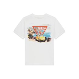 Guess T-Shirt Jungen Gr&ouml;&szlig;e 146 hellblau / gelb / hummer / wei&szlig;