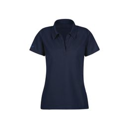 TRIGEMA Damen Poloshirt &raquo;TRIGEMA Poloshirt ohne Knopfleiste&laquo; 1 Stk. blau XS