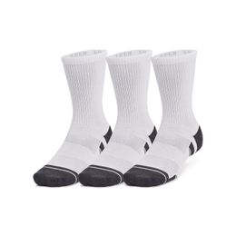 Under Armour Damen Tennissocken &raquo;Unisex UA Performance Tech-Crew-Socken im 3er-Pack&laquo; 3 Stk. tlg. f&uuml;r Squash und aktive Freizeit, flexible Passform, 