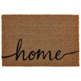 Esposa FU&szlig;MATTE Coco Home, Natur, Kunststoff, Naturmaterialien, Texte, rechteckig, 40x60 cm, recycelbar, Teppiche & B&ouml;den, Fu&szlig; & Stufenmatten, Fu&szlig;matten und Schmutzfangmatten