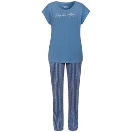 Vivance Dreams Damen Pyjama Set, 2-teilig, 2 tlg. Mit sch&ouml;nem Alloverprint 32/34