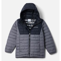 Columbia Herren Steppjacke &raquo;Powder Lite II Hooded Jacket&laquo; mit Kapuze &Uuml;bergangsjacke und Winterjacke f&uuml;r Kinder S (128/134)