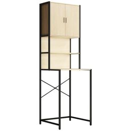 Mid.you Waschmaschinenschrank, Honigeiche, Holzwerkstoff, 64x189x48 cm, Waschk&uuml;che, Waschmaschinenschrank