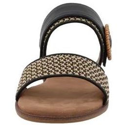 Sandale Tom Tailor "Tom Tailor Flat Sandals - Mules", M&auml;dchen, Gr. 38, schwarz, Schuhe Sandale