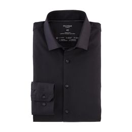 OLYMP Herren OLYMP Businesshemd &raquo;No. Six super slim&laquo; Jersey-Hemd schwarz 44, N-Gr