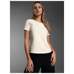 TRIGEMA Damen Sweatshirt &raquo;TRIGEMA Shirt mit kurzen &Auml;rmeln mit Kristallsteinen&laquo; beige M