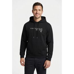 Calvin Klein Jeans Herren Kapuzensweatshirt &raquo;CALVIN 1968 GRAPHIC&laquo;, Regular fit mit Kapuze mit Kordelzug M