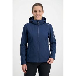 CMP Damen CMP Softshelljacke &raquo;WOMAN JACKET ZIP HOOD&laquo; mit Kapuze sportlicher Stil, w&auml;rmend, wind- und wasserabweisend, &Uuml;bergangsjacke 40