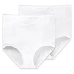 Slip Schiesser "Slip Cotton Essentials 2er Pack", Damen, Gr. M, wei&szlig;, Obermaterial: 100% Baumwolle CO., Unterhosen Slip