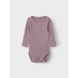 name it Jungen Langarmbody &raquo;NBFKAB LS BODY NOOS&laquo; lila 74, N-Gr