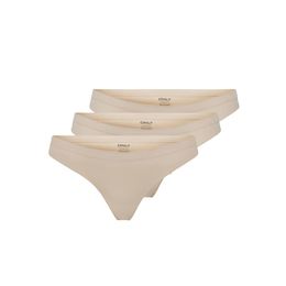 Only Damen Only T-String &raquo;ONLTRACY BONDED THONG NOOS 3-PK&laquo; Packung, 3 Stk. XL (42), 3 Stk.