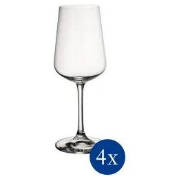 Villeroy & Boch Wei&szlig;weinglas VILLEROY & BOCH "Wei&szlig;weingl&auml;ser Ovid 380 ml 4er Set transparent", bunt (transparent), Glas, Trinkgef&auml;&szlig;e, Wei&szlig;weinglas