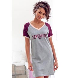 Kangaroos Damen Kangaroos Bigshirt 1-teilig, mit kontrastfarbenen Raglan&auml;rmeln rot 36/38