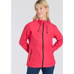 CMP Damen CMP Regenjacke mit Kapuze Atmungsaktiv & Winddicht & Wasserdicht, &Uuml;bergangsjacke rosa 44