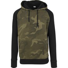 Urban Classics Herren Urban Classics Rundhalspullover &raquo; Herren Camo Contrast Raglan Hoody&laquo; 1 Stk. S