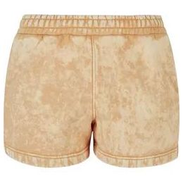 Sweatshorts Urban Classics "Urban Classics Damen Ladies Towel Washed Sweat Shorts", Damen, Gr. L, US-Gr&ouml;&szlig;en, paleorange, 70% Baumwolle, 30% Polyester, unifarben, loose fit, Hosen Sweatshorts
