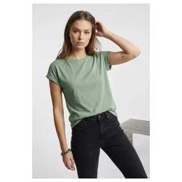 Rundhalsshirt Vila "VIDREAMERS NEW PURE T-SHIRT/SU-NOOS", Damen, Gr. XXL, smoke gr&uuml;n, Jersey, Obermaterial: 50% Baumwolle, 50% Polyester, unifarben, regular fit normal, Rundhals, Shirts Rundhalsshirt, Baumwollmischung, regular fit
