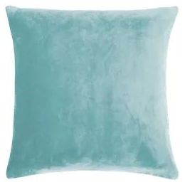 Dekokissen Pad "Smooth", aqua, unifarben, B:50cm H:2cm L:50cm, Polyester, Dekokissen_Sitzkissen_Kissenh&uuml;llen, Perfekte Farbabstimmung