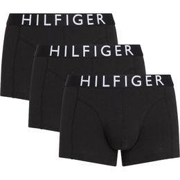 Tommy Hilfiger Underwear Herren Trunk &raquo;mit Kontrast-Logo-Taillenbund&laquo; 3 Stk. aus Stretch-Baumwolle, normale Leibh&ouml;he XL (54), 3 Stk.