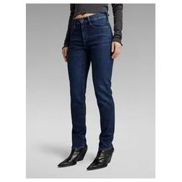 G-Star Raw 5-Pocket-Jeans G-STAR "Ace 2.0 Slim Straight Jeans", Damen, Gr. 24, L&auml;nge 32, worn in aster blau, Obermaterial: 98% Baumwolle, 2% Elasthan, Jeans 5-Pocket-Jeans