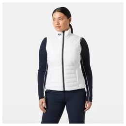 Steppweste Helly Hansen "W CREW INSULATOR VEST 2.0", Damen, Gr. XXL, wei&szlig;, Web, Obermaterial: 100% Polyester. Futter: 100% Polyester. Wattierung: 100% Polyester, unifarben, figurumspielend h&uuml;ftlang, Westen Steppweste, f&uuml;r Outdoor- und Streetwear-Anl&auml;sse, Wind- und wasserabweisend