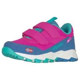 Outdoorschuh Trollkids "KIDS PREIKESTOLEN HIKER", Kinder, Gr. 39, light magenta, cornflower, aquamarine, morning dew, Synthetik, Textil, Schuhe Outdoorschuh, wasserdicht